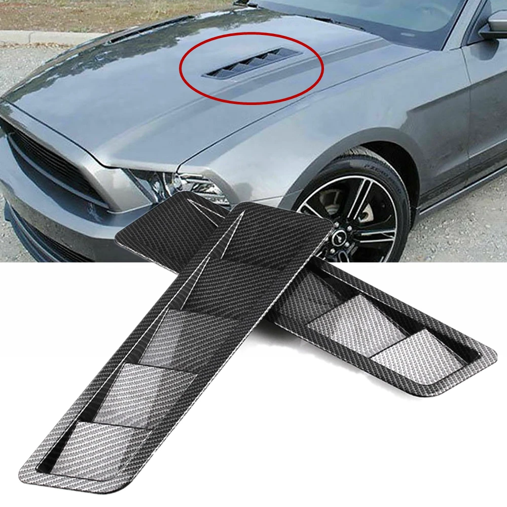 2Pcs Car Hood Vent Trim Louver Air Flow Intake Universal For Ford Honda ...
