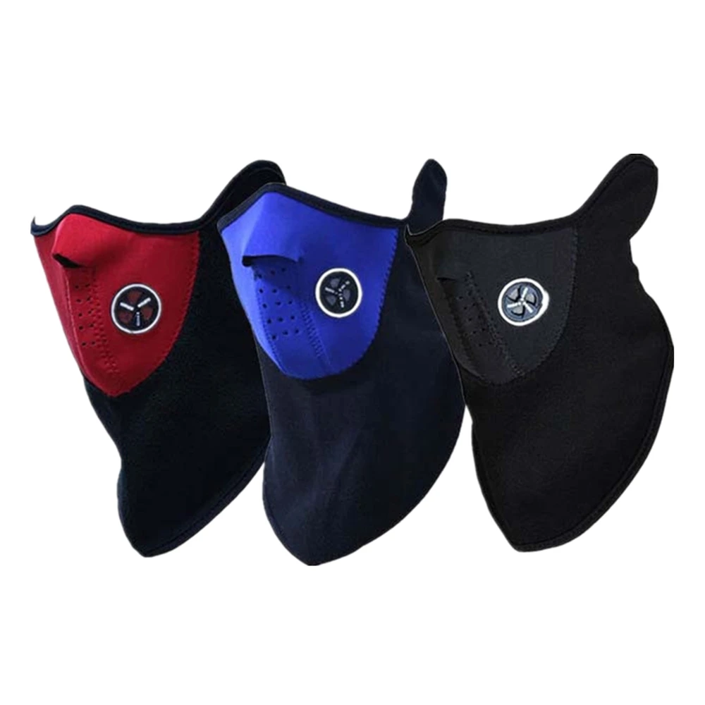 Soft Warm Fleece Bike Half Face Mask Cover Face Hood Protection Cycling ...