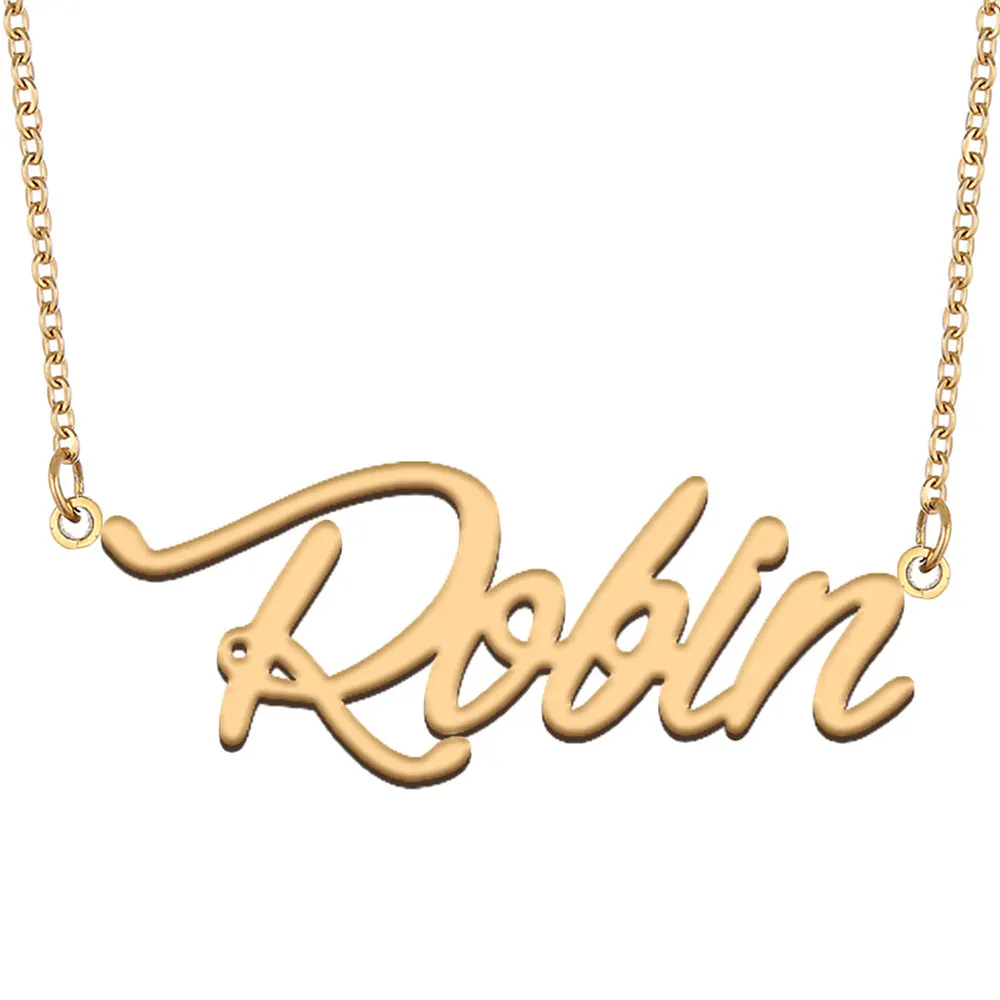 Robin-Name-Necklace-for-Women-Stainless-Steel-Jewelry-Gold-Plated ...