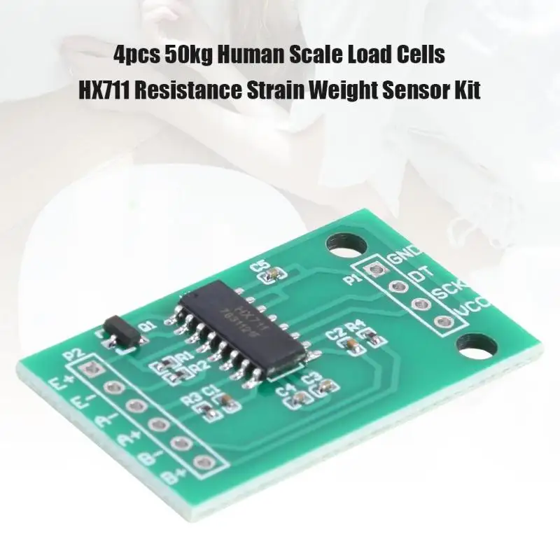 4pcs 50kg Load Cell HX711 AD Module Weight Sensor Electronic Scale ...