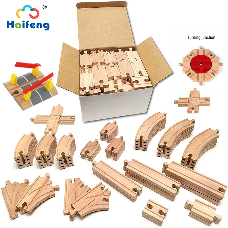 Nieuwe-Houten-Trein-Spoor-Accessoires-Speelgoed-Trein-Railway ...