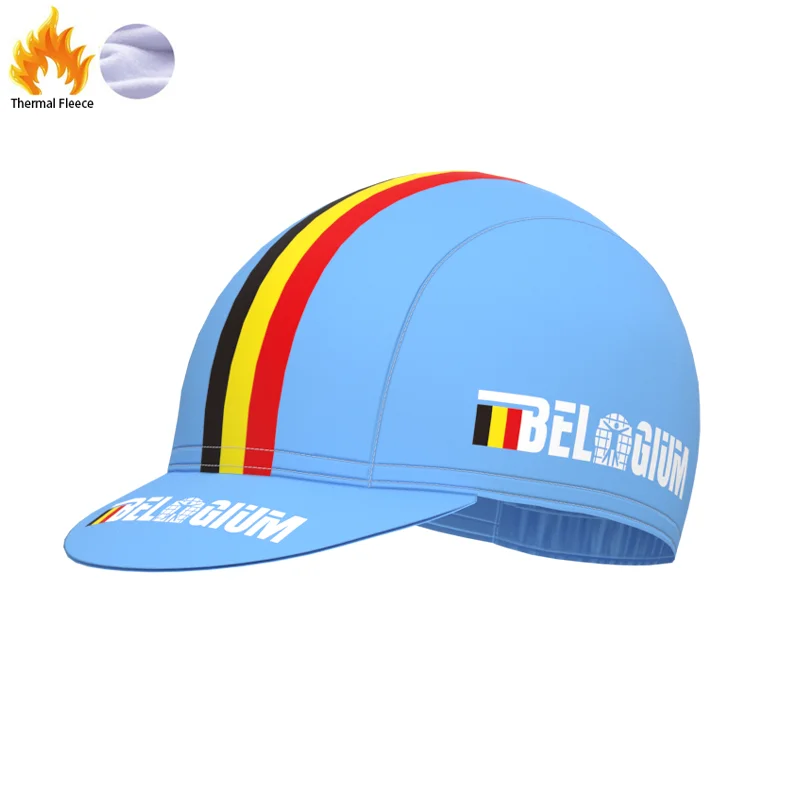 2013 Racing Belgium Team Retro Man And Women Blue Cycling Fleece Cap ...