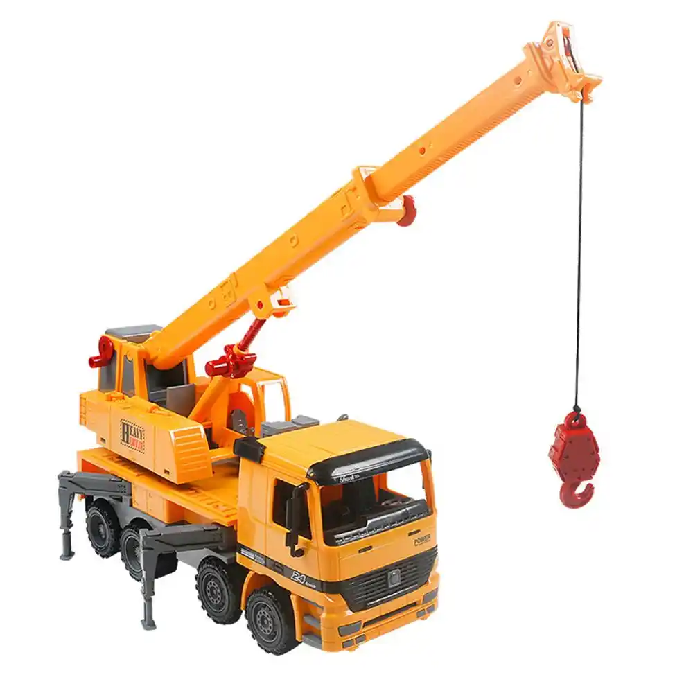 Simulation Telescopic Crane Truck Engineering Vehicle Model Kids ...