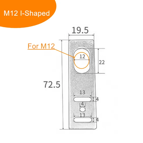C45 35mm DIN Rail Support Bracket for M3 M4 M6 M8 M12 M18 Photoelectric ...