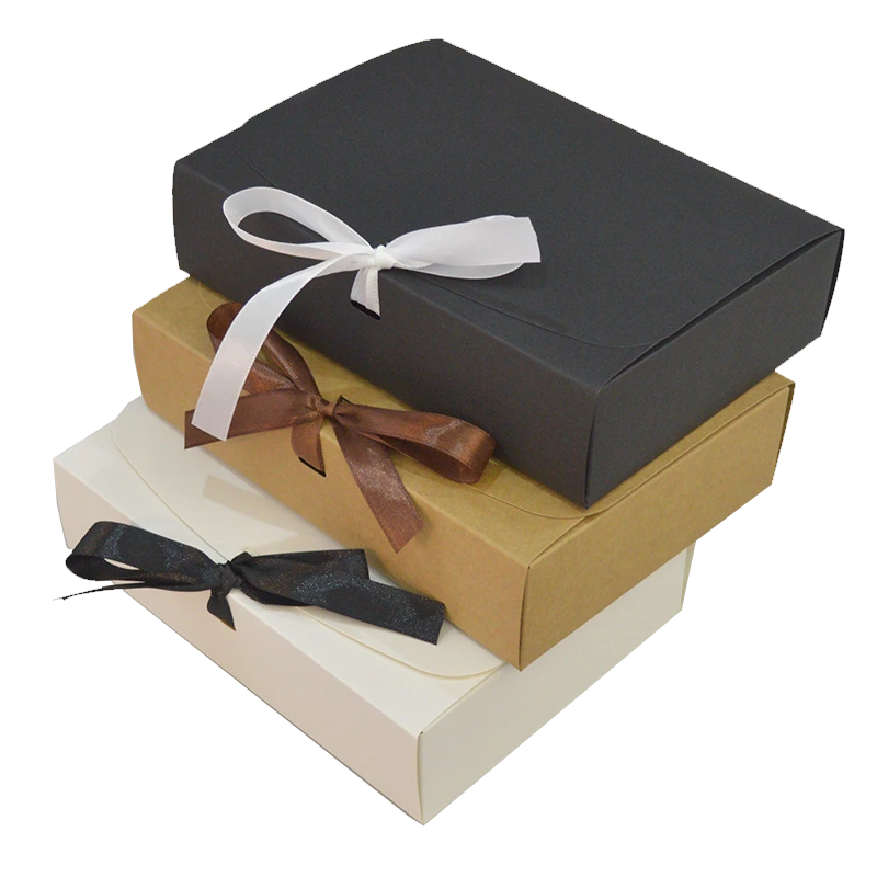5/10pcs Kraft Craft Large Packaging Box Custom Handmade Candy Carton ...