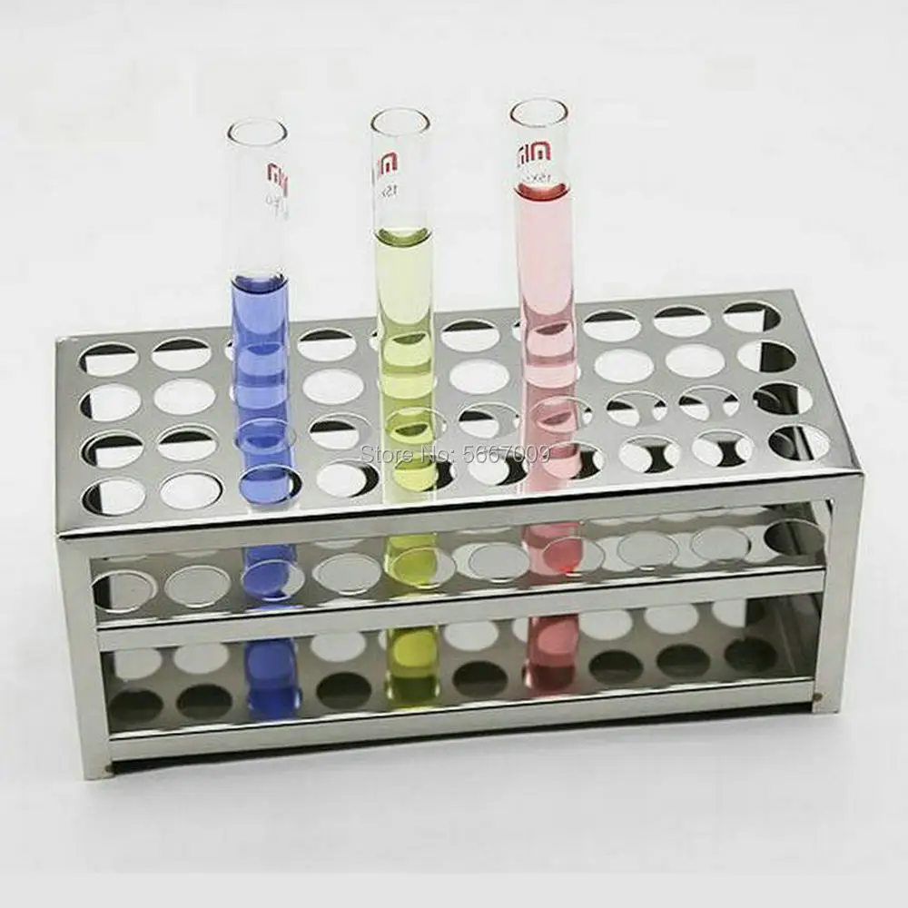 1PCS Lab Stainless Steel Test Tube Holder colorimetric tube rack ...