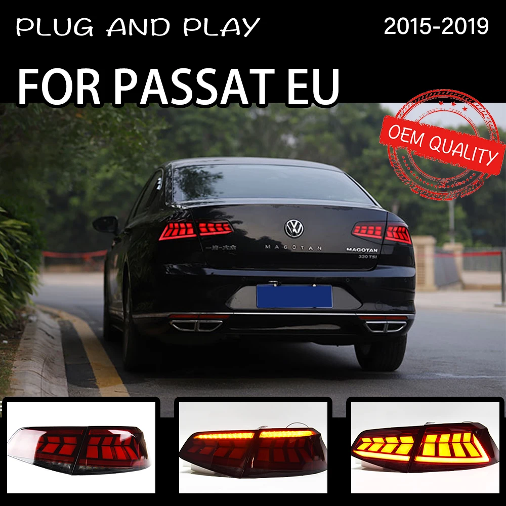 Tail-Lamp-For-VW-Passat-EU-B8-2015-2019-Passat-LED-Tail-Lights-Fog ...