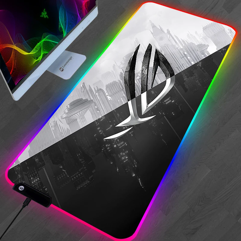 Generic Rgb Asus Rog Gaming Mouse Mats Large Mouse Pad Gamer Pc Rug ...