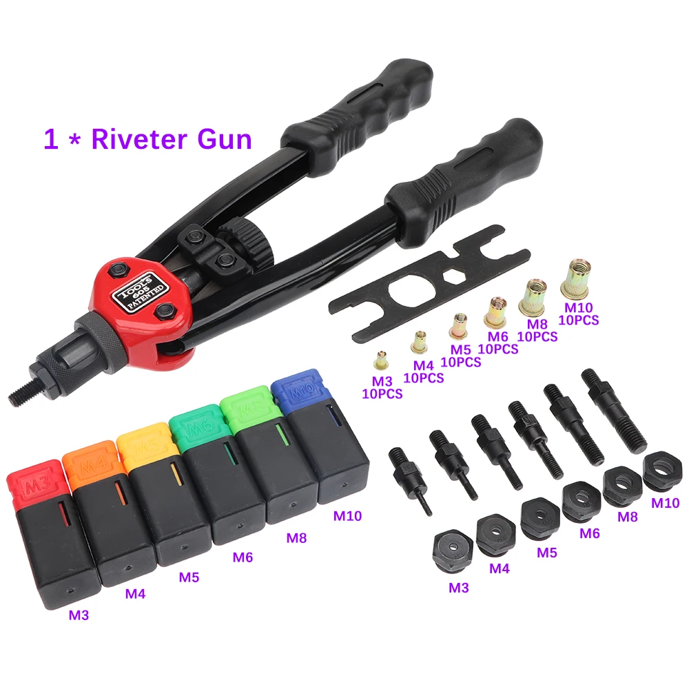M3M4M5M6M8M10-Rivet-gun-Fully-automatic-Riveter-Threaded-rivets ...