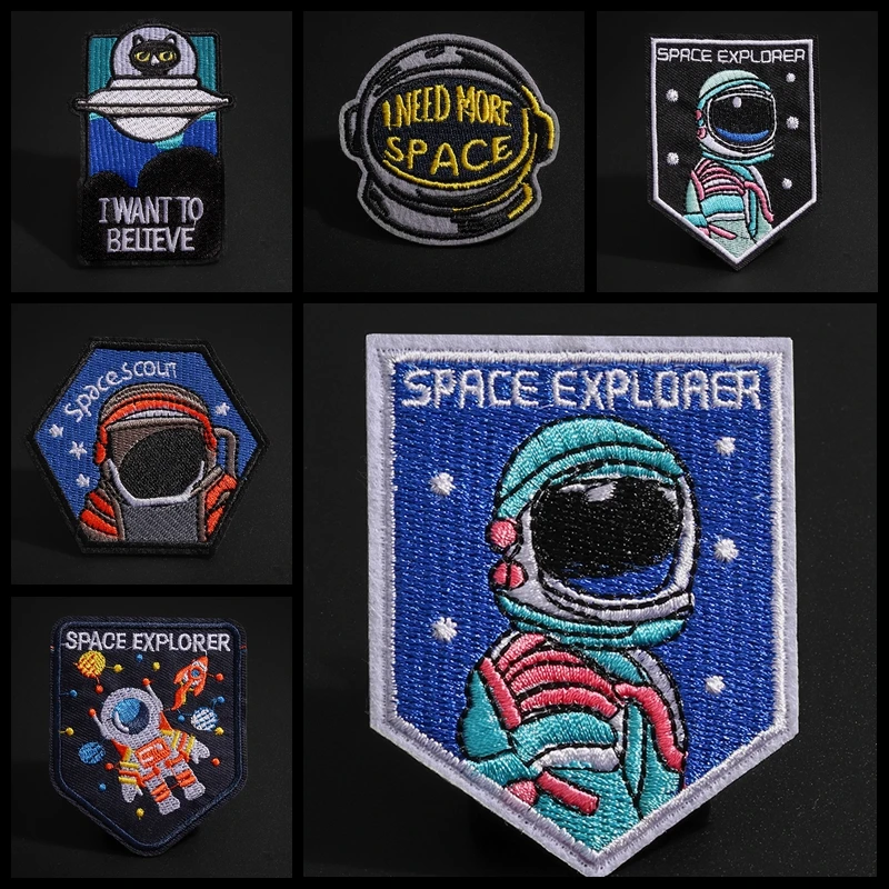 Astronaut Ufo Alien Patches Astronaut Planeet Borduren Ijzer Op ...