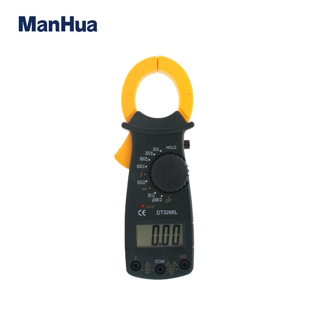 ManHua-DT3266L-LCD-Digital-Clamp-Meter-Multimeter-Voltage-Current ...