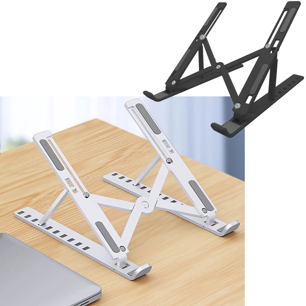 Metal-Portable-Foldable-Laptop-Stand-Adjustable-Notebook-Holder ...