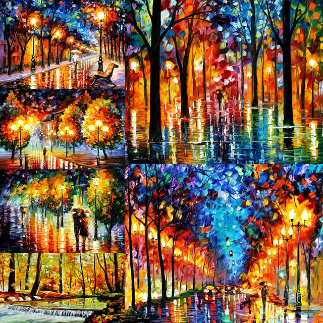 Leonid Afremov Trees