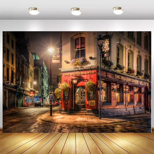 City Street Corner At Night