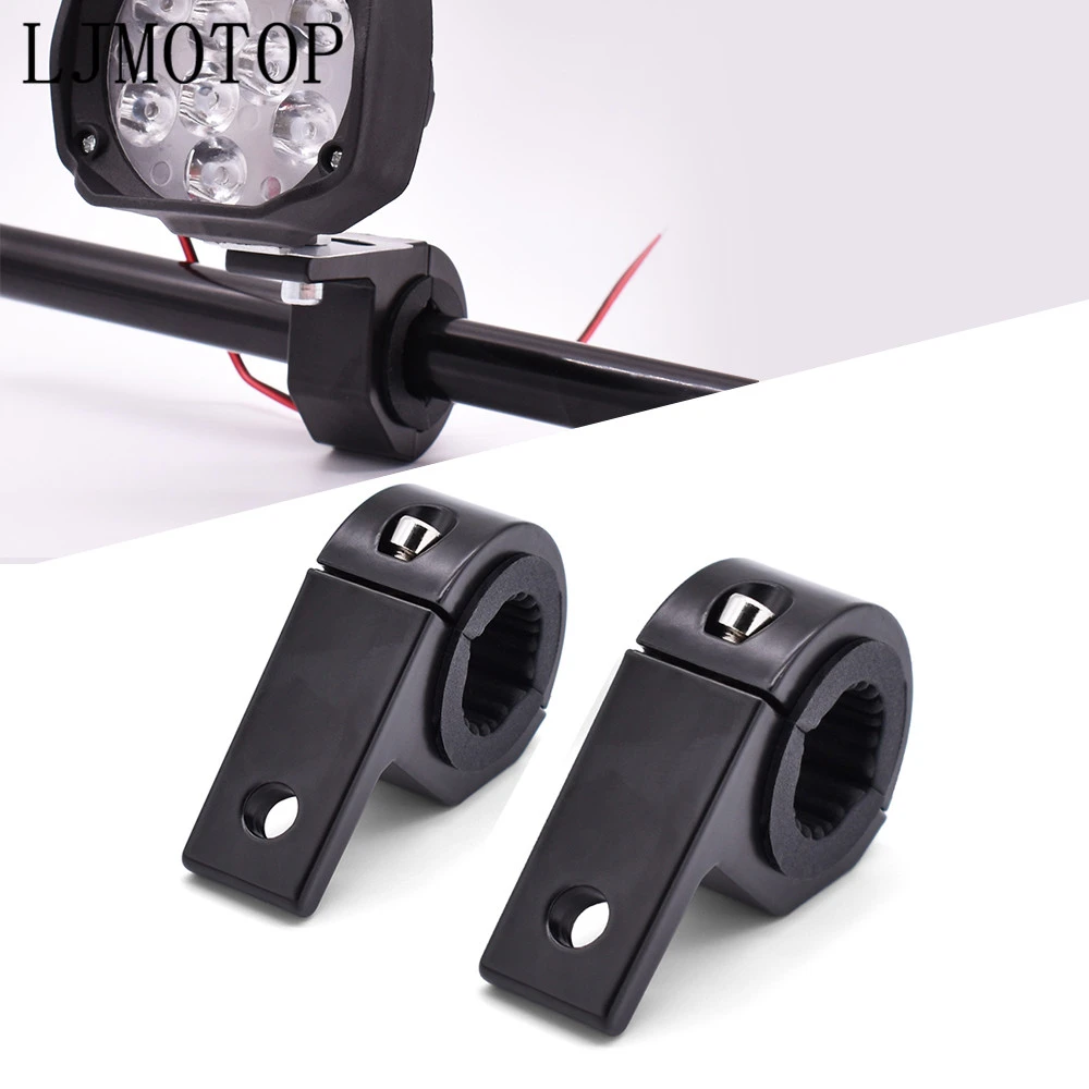 Hot 1/2pcs Motorcycle Led Headlight Clamps Brackets Tube Clamp Mount ...