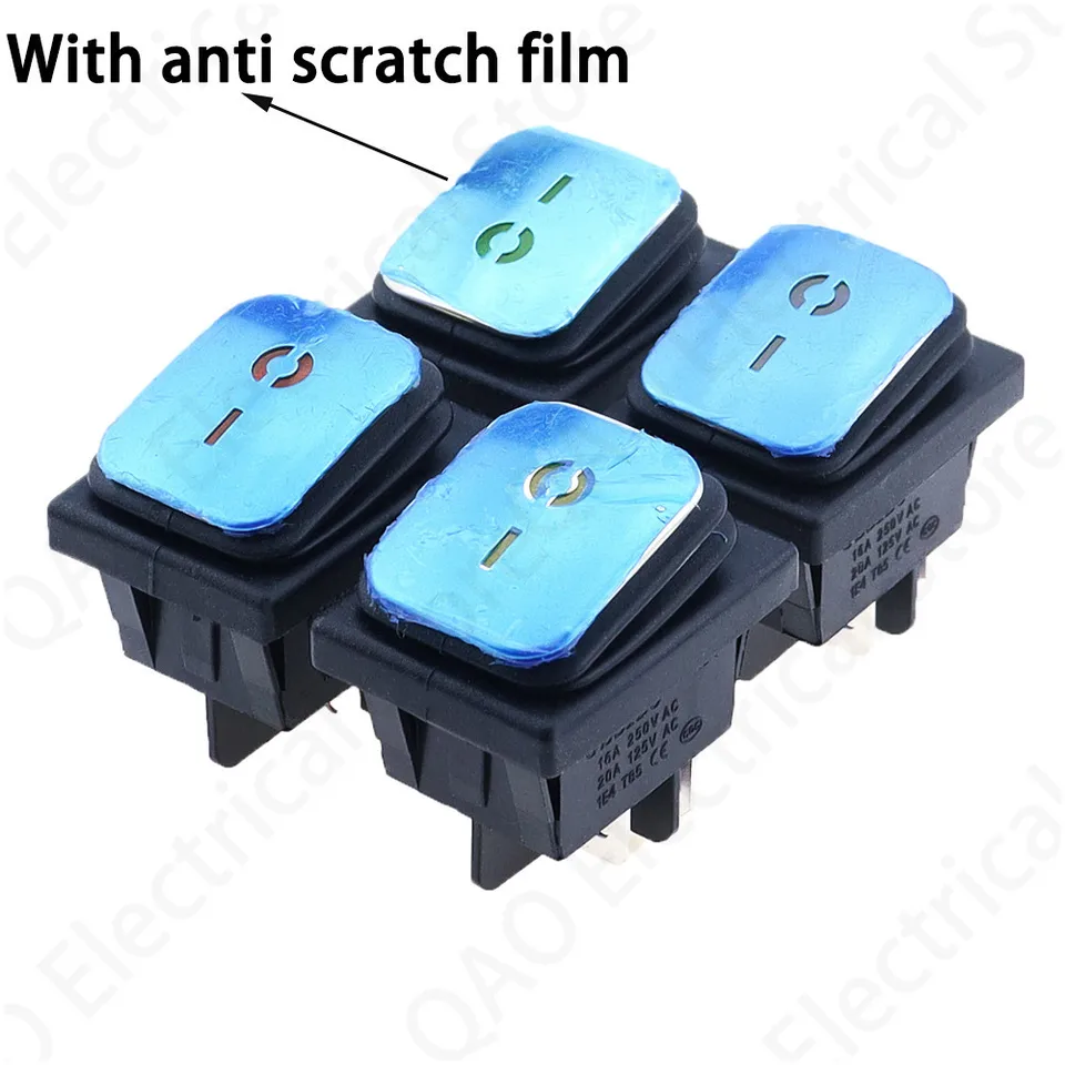 Double Pole Switch Waterproof On Off Toggle Switch With Red Light ...