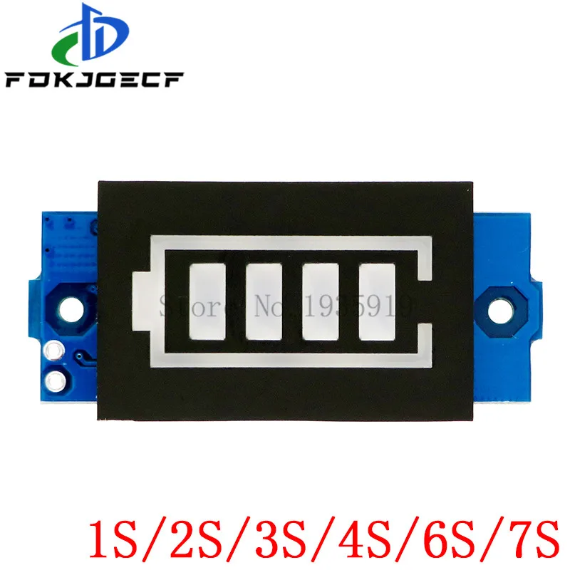 10pcs 1s 2s 3s 4s 6s 7s Single Lithium Battery Capacity Indicator ...