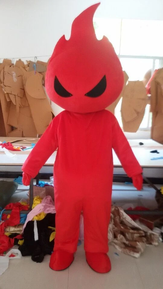 Flame Mascot Costume Custom Adult Size Cartoon Character Cosplay A ...