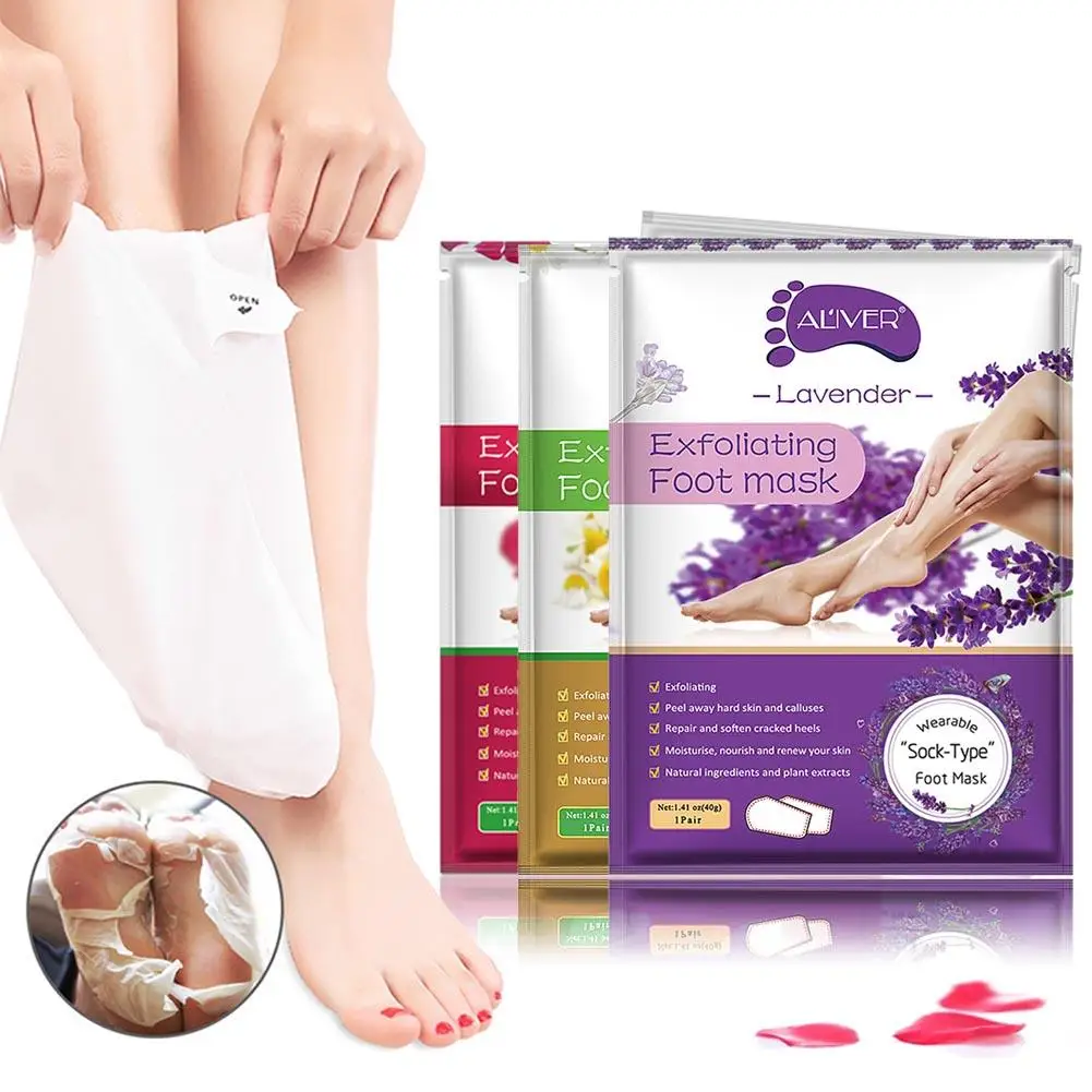 100pairs Exfoliating Foot Mask For Pedicure Socks Feet Peeling ...