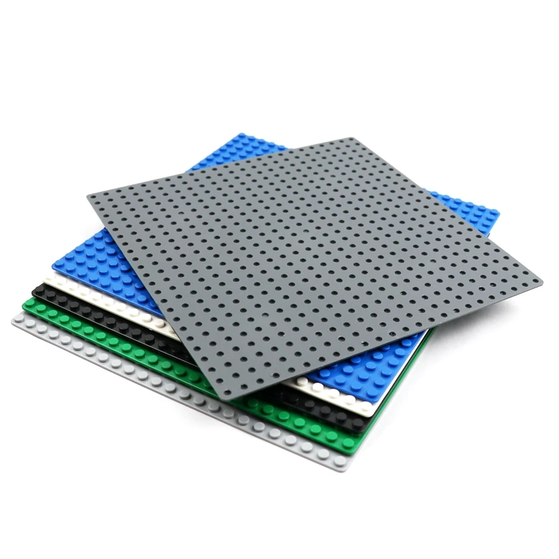 2pcs-Building-Blocks-Figures-Baseplate-24x24-Dots-Plastic-Bricks ...