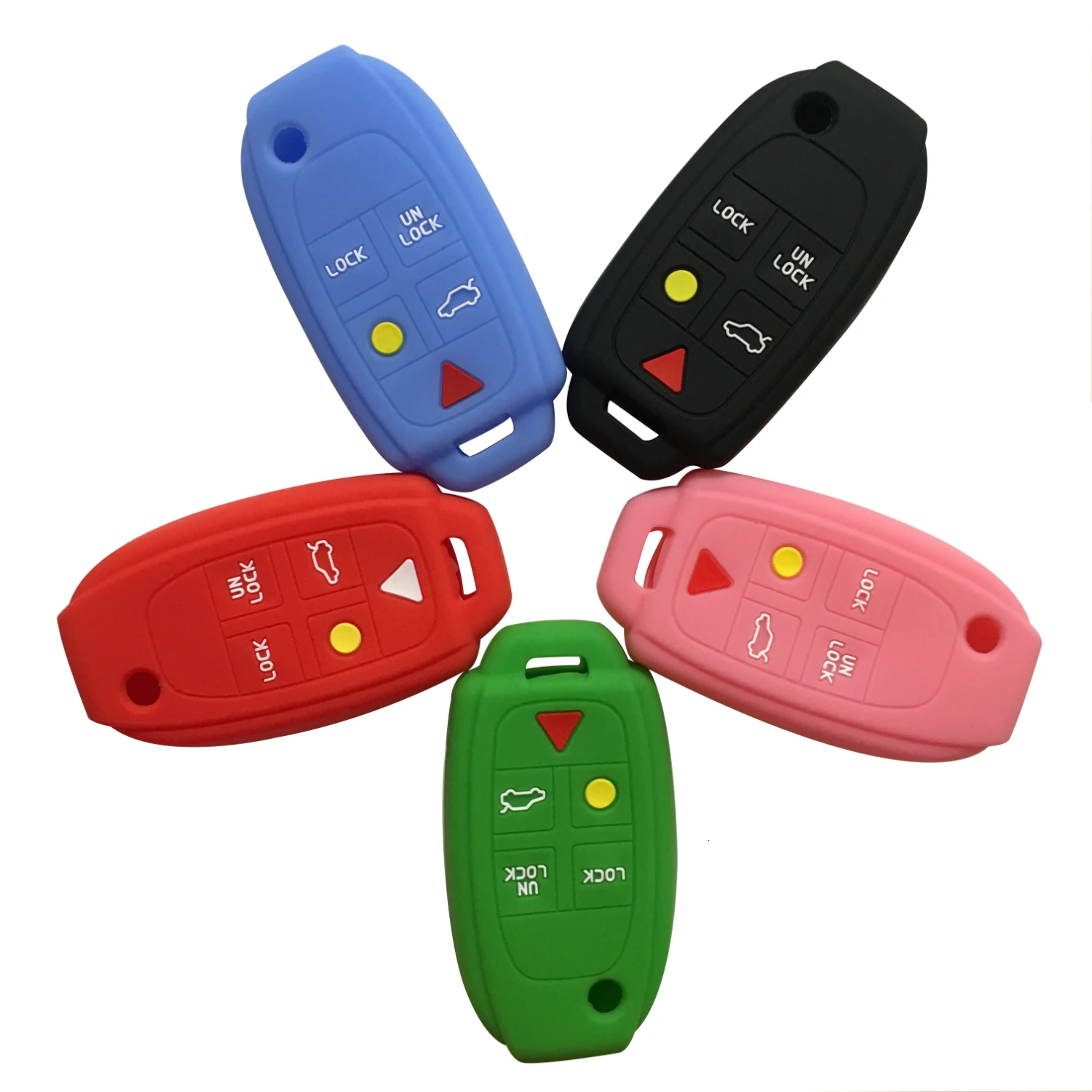 Silicone-Remote-Flip-Key-Case-For-Volvo-XC90-S80-XC70-S60-V70-D05-5 ...