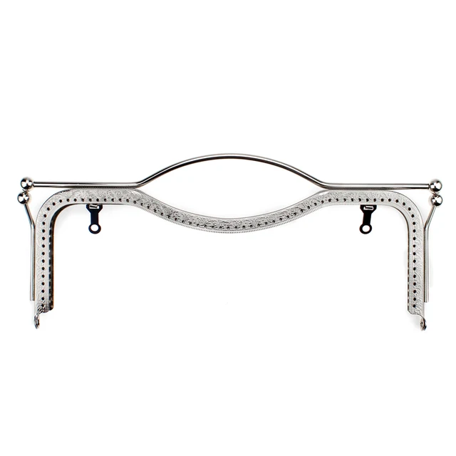 5Pcs 27CM Rectangle Concave Embossing With Handle Clutch Bag Frame ...