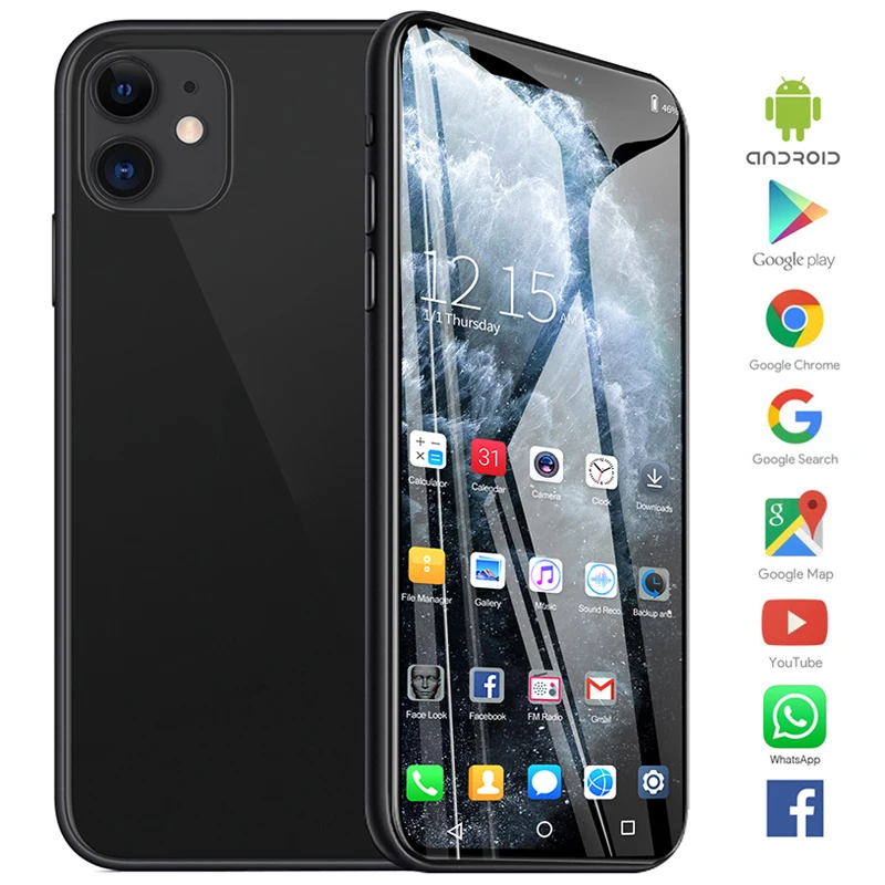 Нотч экран Android 9 большой экран 6 дюймов смартфон 11Pro ...