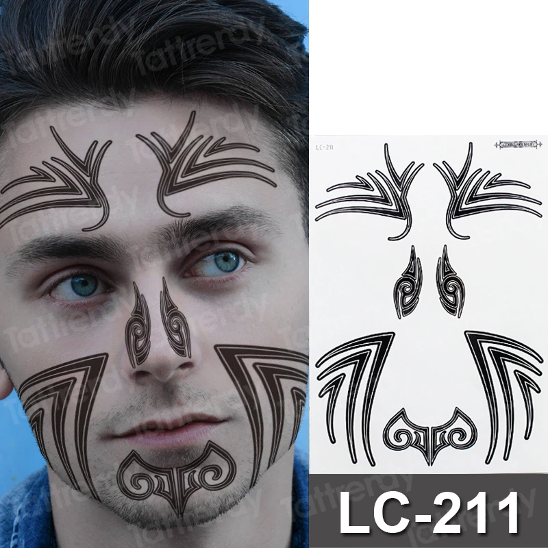 Tribal Face Tattoos For Men