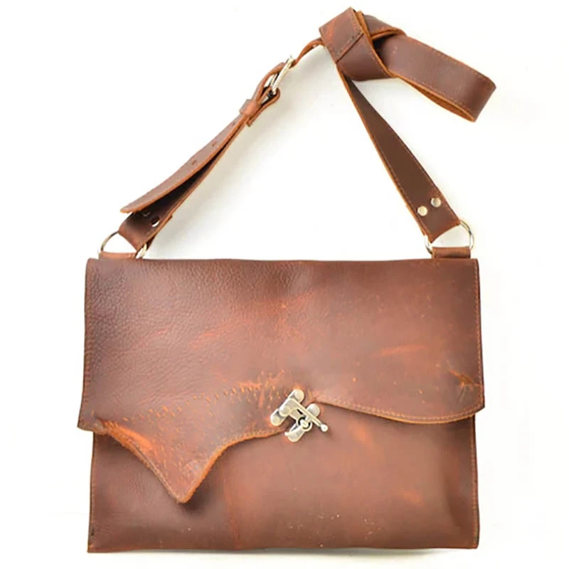 Medieval Leather Shoulder Strap Satchel Steampunk Halloween Accessories ...