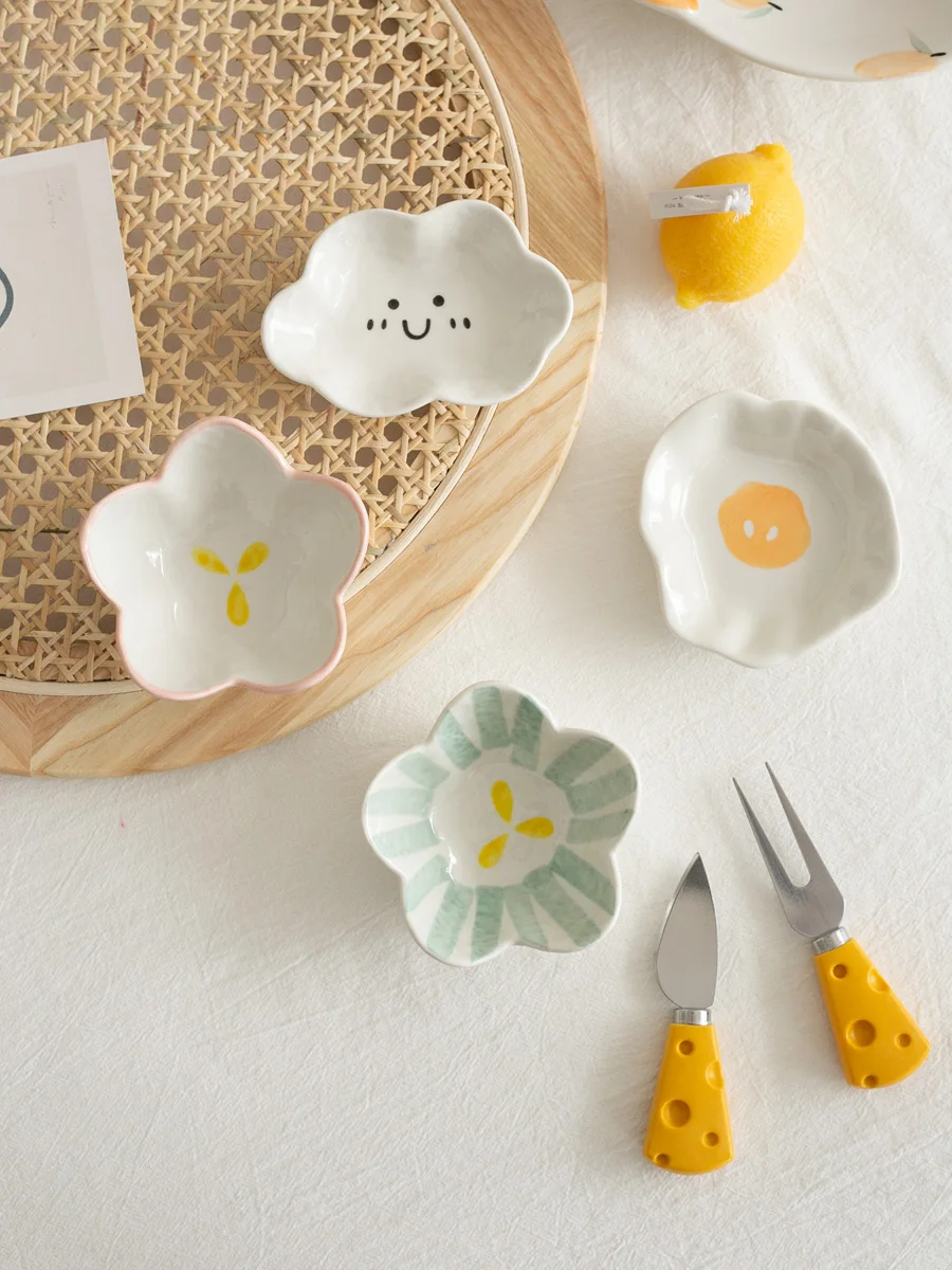 Hand squeezed Kawaii shaped Hand painted Flower flavored Dish Small ...