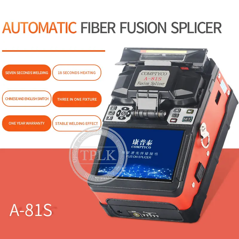 Máquina de soldadura de fibra óptica FTTH, empalmador de fusión de ...