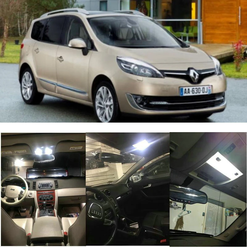Led Interior Lighting Complete Set For Renault Modus Scenic I Scenic Ii ...