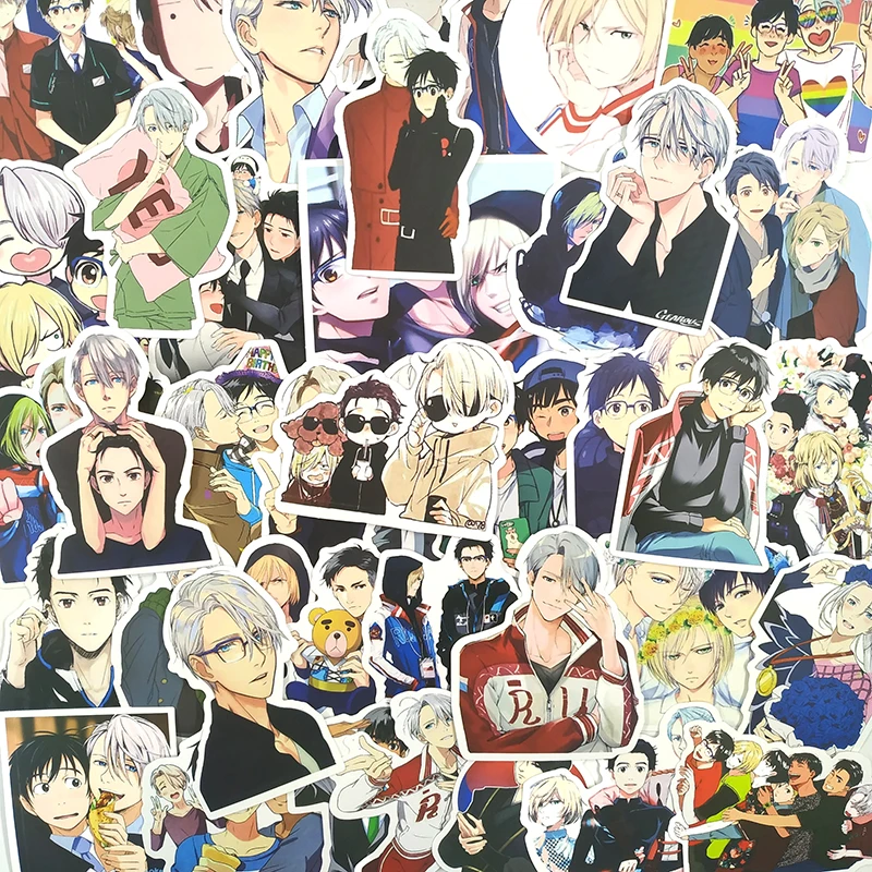 50 шт упак Ю На льду граффити наклейки аниме наклейки для мотоцикла багаж ноутбук велосипед