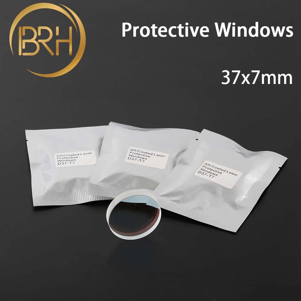 BRH Protective Windows Size:37*7mm Quartz Fused Silica Precitec Fiber ...