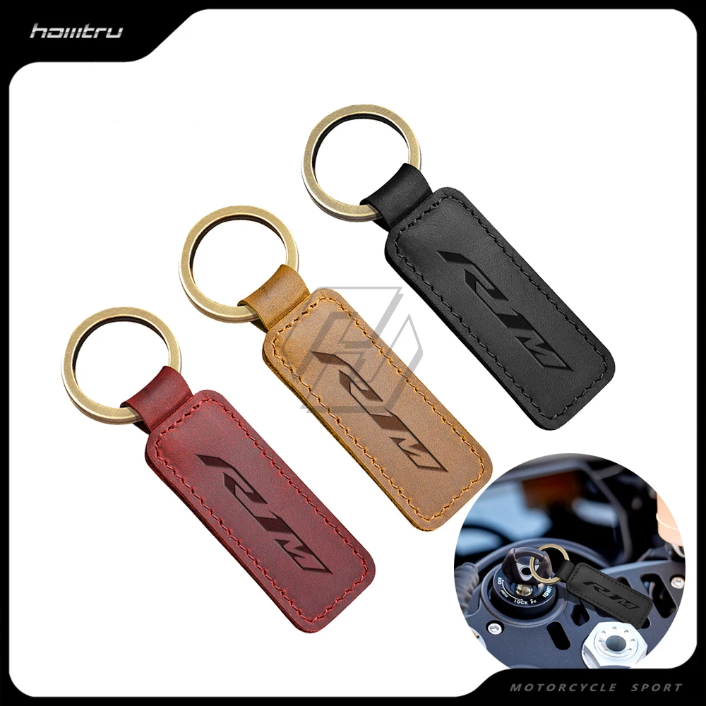 Motorcycle Keychain Motocross Cowhide Key Ring Fits for Yamaha YZF R1M ...