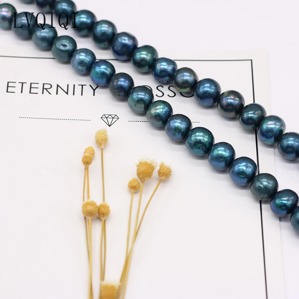 Cuentas-de-perlas-100-naturales-de-agua-dulce-perlas-sueltas-redondas ...