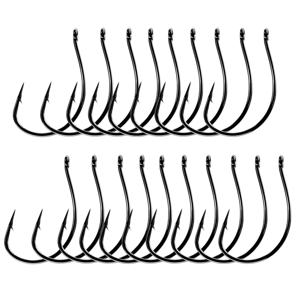 20pcs/lot Drop Shot Hook #3 #2 #1 #1/0 #2/0 Stainless Steel Offset ...
