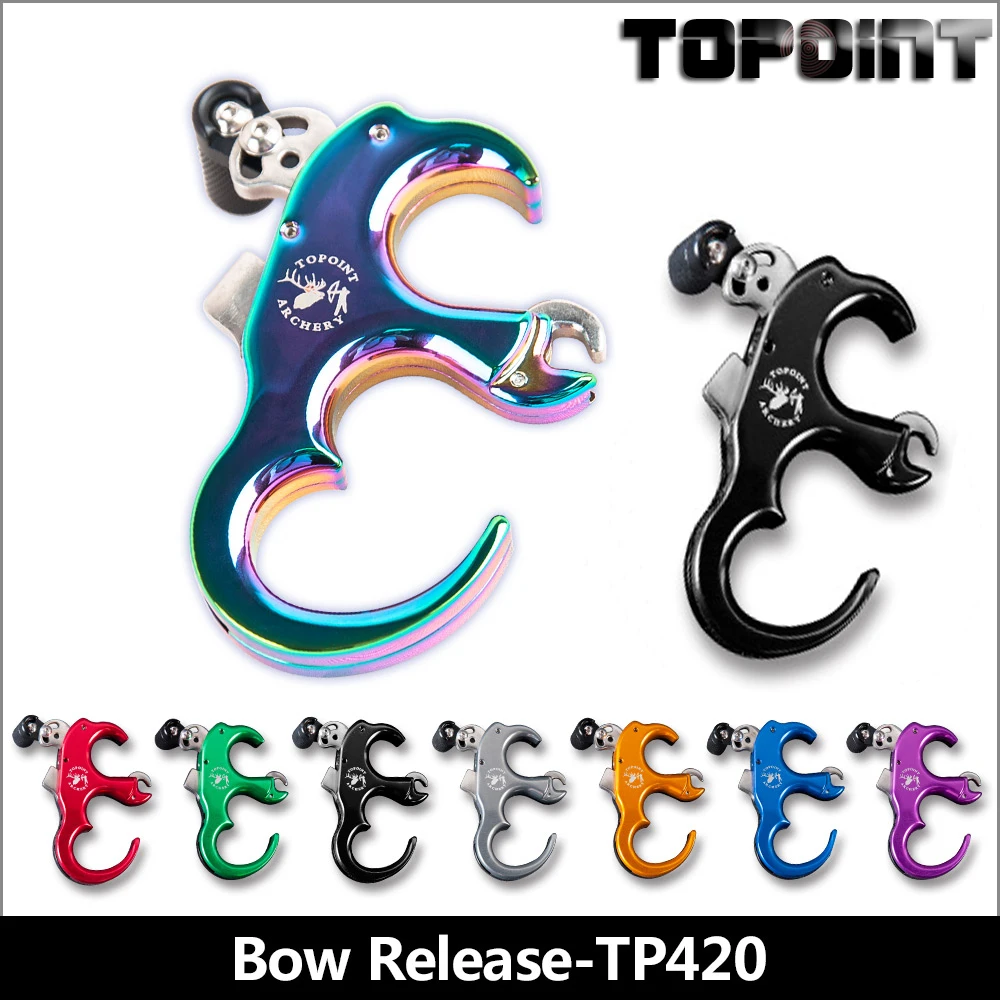 Archery-Release-Aids-Aluminum-Alloy-3-Finger-Thumb-Handle-Grip-Caliper ...