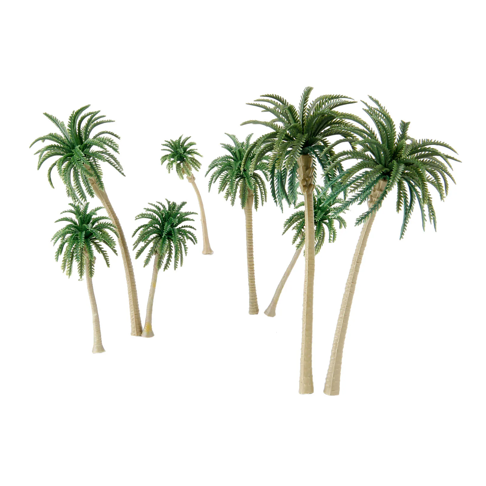 15pcs Model Trees Tropical Coconut Palm Trees Model Train Railroad ...