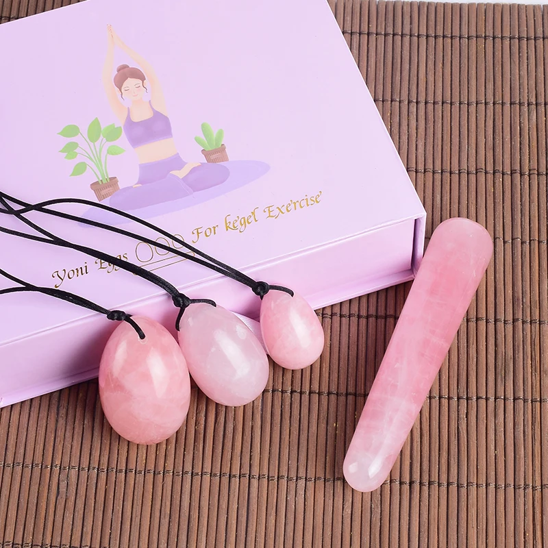 Wholesale-Yoni-Egg-Natural-Rose-Quartz-Massage-Set-Drill-Crystal ...