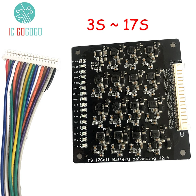 1.2a Balance Li-ion Lipo Lifepo4 Lithium Battery Active Equalizer Balancer Energy Transfer Bms ...