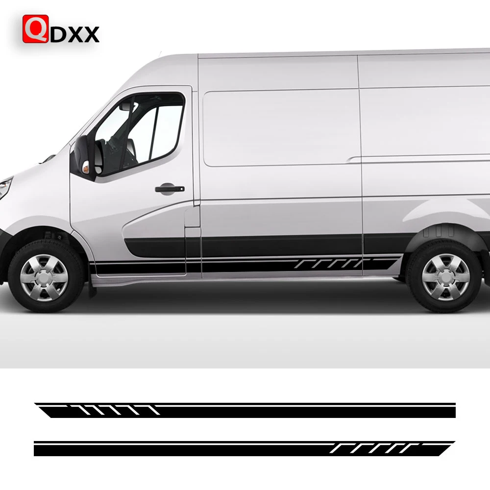2PCS-Car-Door-Side-Stickers-For-Renault-Master-MWB-L2-Day-Van-Camper ...