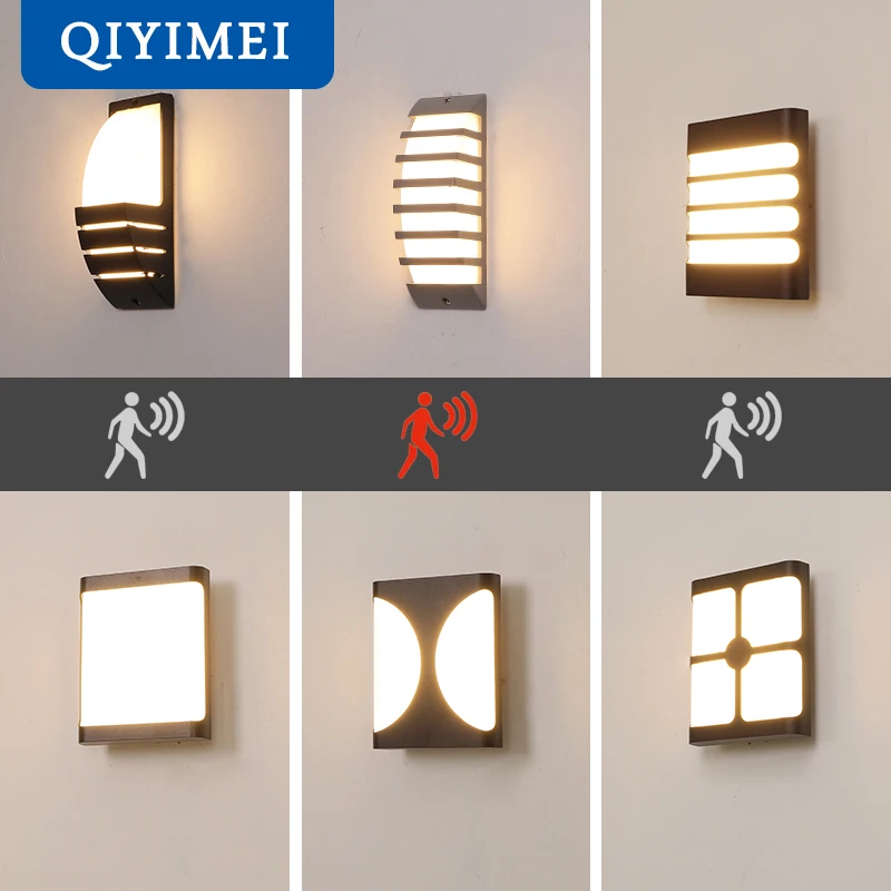 Modern Porch Light Waterproof Ip65 Radar Sensor Wall Lamps For ...