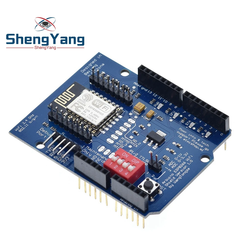 Tzt ESP8266 ESP 12E Uart Wifi Draadloze Shield Development Board Voor ...