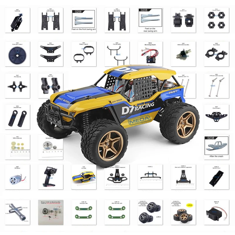 Wltoys 12402-A RC Car Spare Parts 1/12 Original Accessories Gear/Car ...