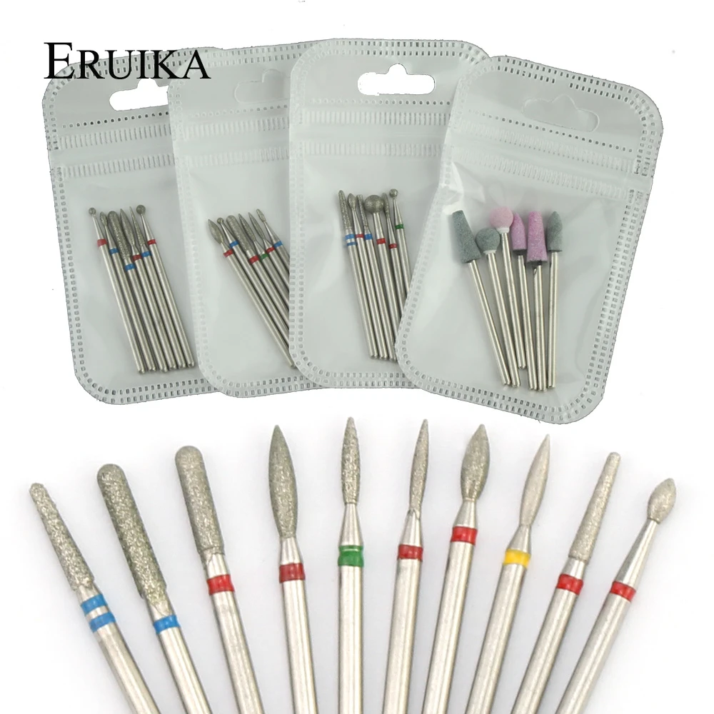 6pcs/pack Diamond Nail Milling Cutter Rotary Burr for Nail Files ...