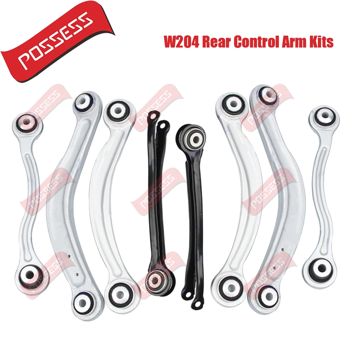 8 Pieces Rear Suspension Control Arm Kits For Mercedes-benz C-class ...