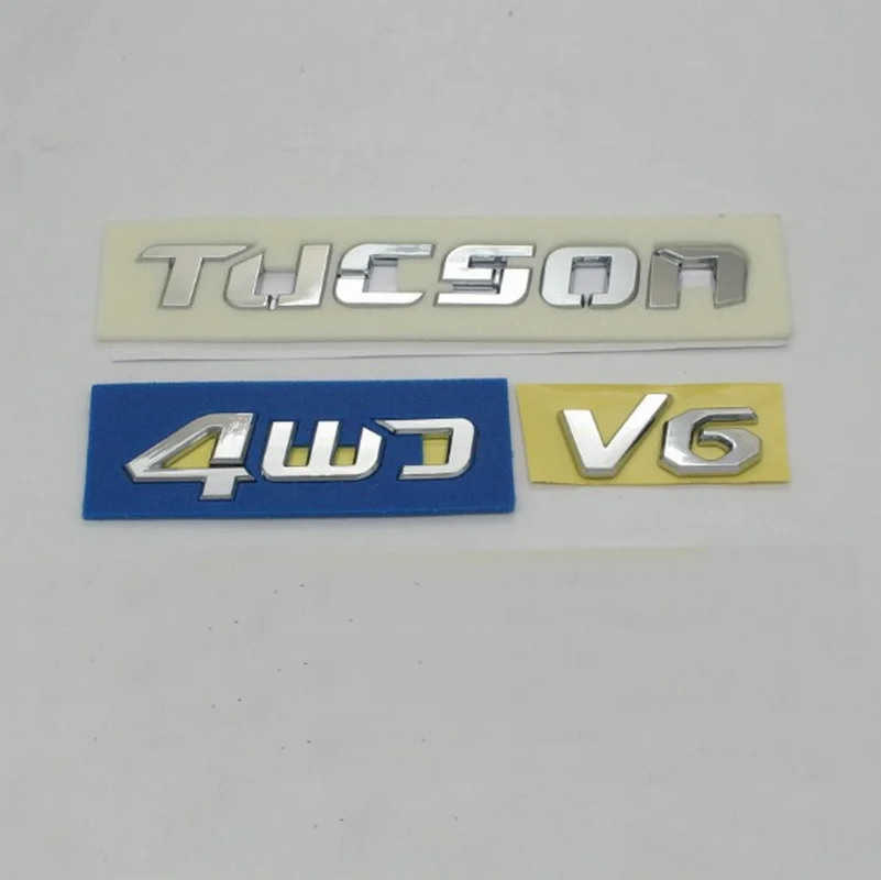 Para-Tucson-V6-logotipo-seguido-por-Ingl-s-letra-logotipo-tronco ...