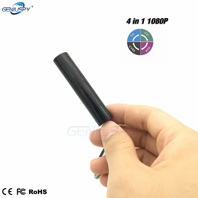 13MM Size Cylindrical Mini Bullet 1080P 4 IN 1 AHD TVI CVI UTC CCTV ...