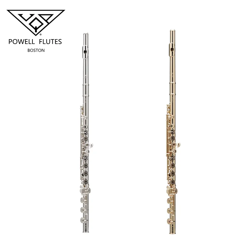 Powell-Flutes-Flute-High-Quality-Silver-Plated-17-Keys-Flute-Open-Hole ...